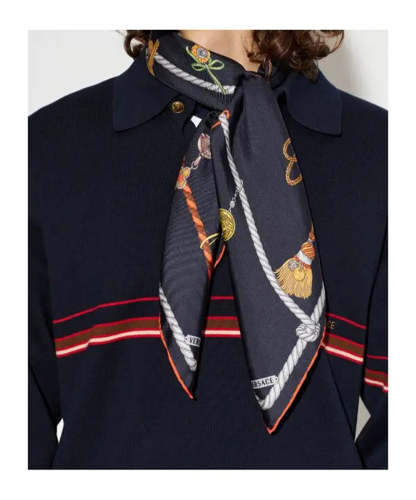 Versace Printed Silk Scarf
