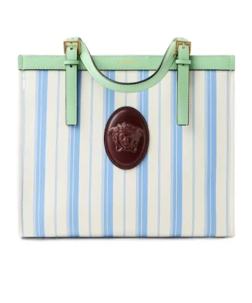 Versace Riviere Printed Canvas Tote