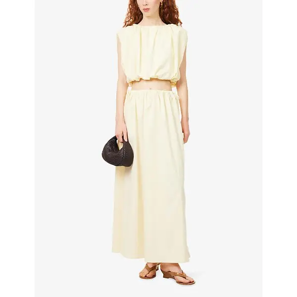 4TH & RECKLESS Tie-waist Woven Midi Skirt