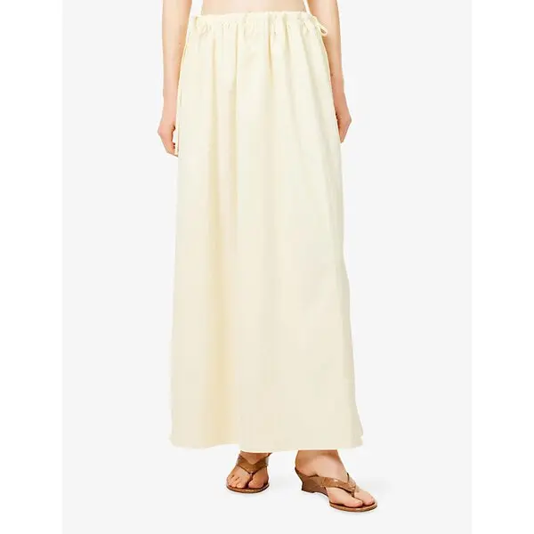 4TH & RECKLESS Tie-waist Woven Midi Skirt