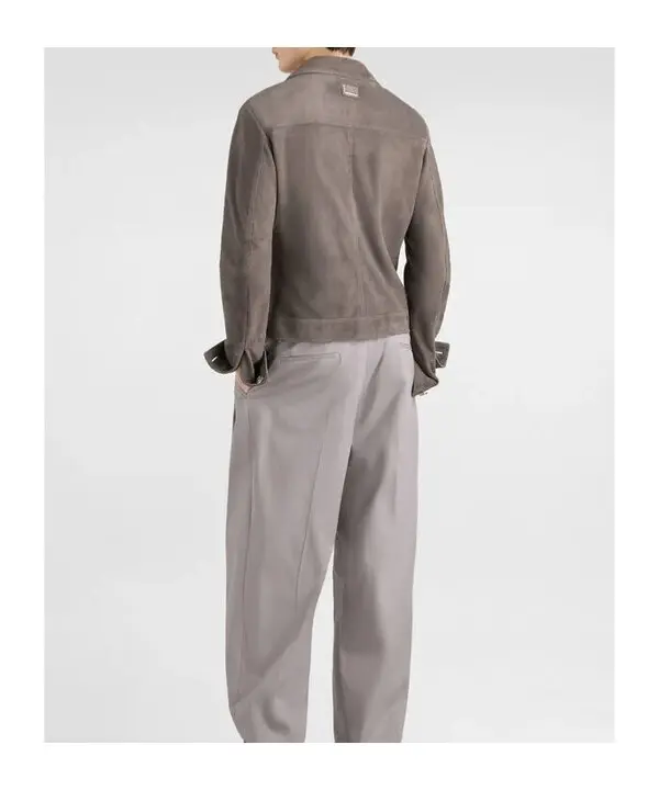 Dolce & Gabbana Suede Zippered Jacket
