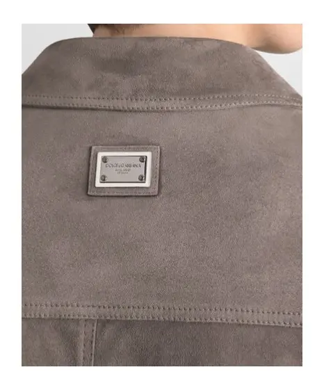 Dolce & Gabbana Suede Zippered Jacket