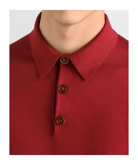 Dolce & Gabbana Polo Shirt In Smooth Silk
