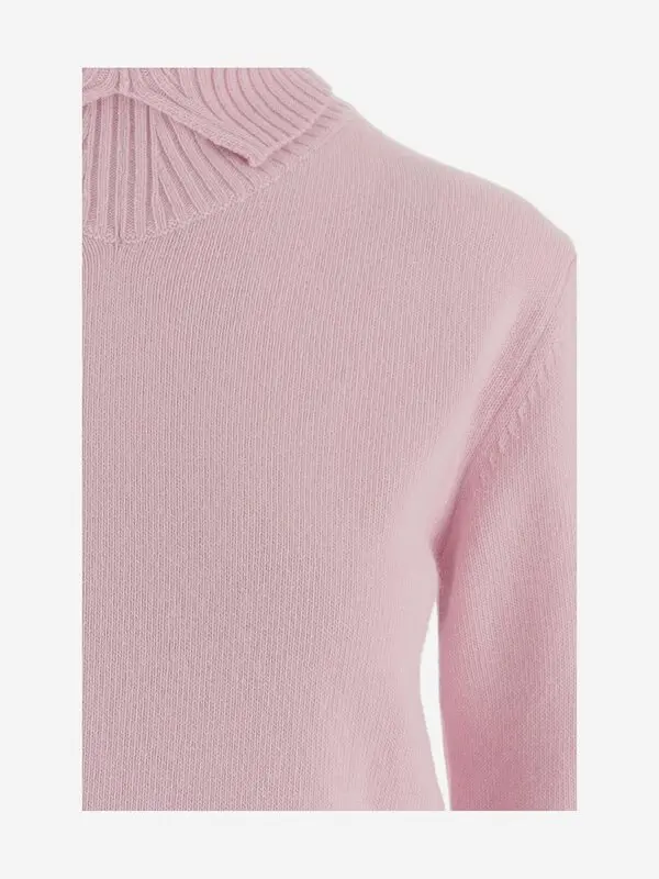 JIL SANDER Long Sleeve Ribbed Turtleneck Sweater