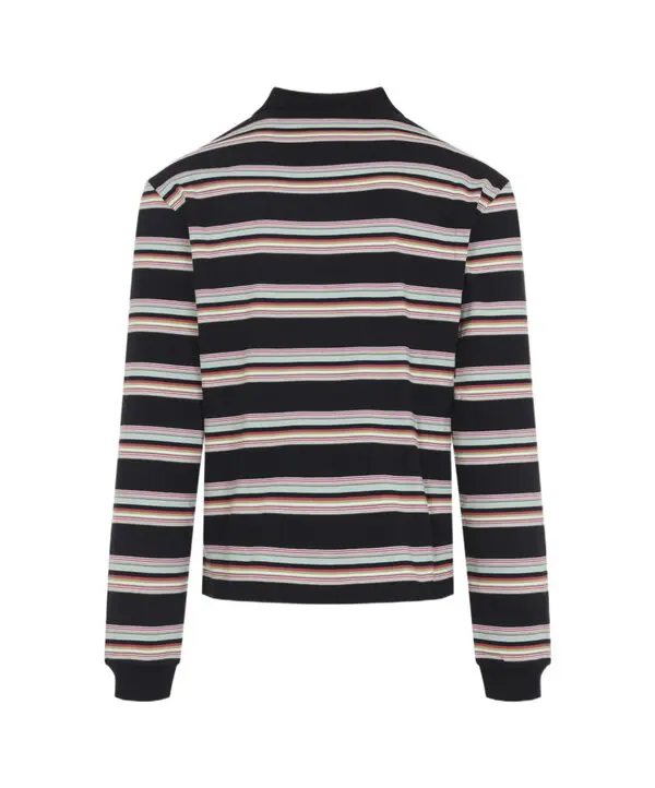 Marni And Light Green Striped Cotton Polo Shirt