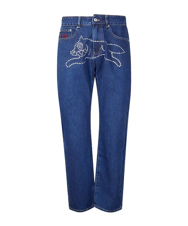 ICECREAM Crystal-embellished Jeans - Blue