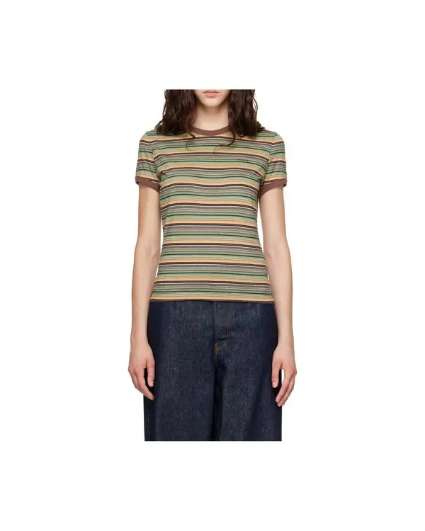 Marni Striped Fitted T-shirt