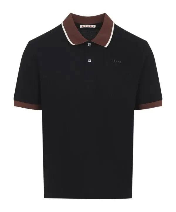 Marni Short-sleeved Polo Shirt - Black