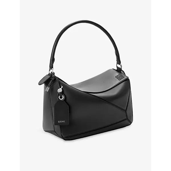 Loewe Medium Puzzle Shoulder Bag - Black