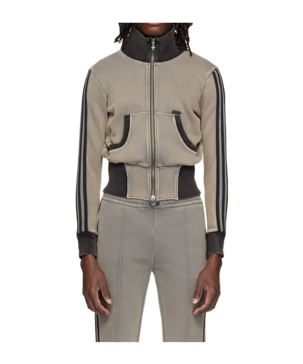 AVAVAV X Adidas Originals Long-sleeve Stand Collar Sweatshirt - Grey