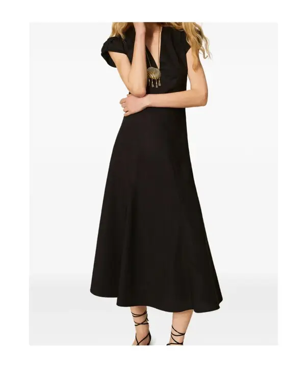TWINSET V-neck Backless Long Dress