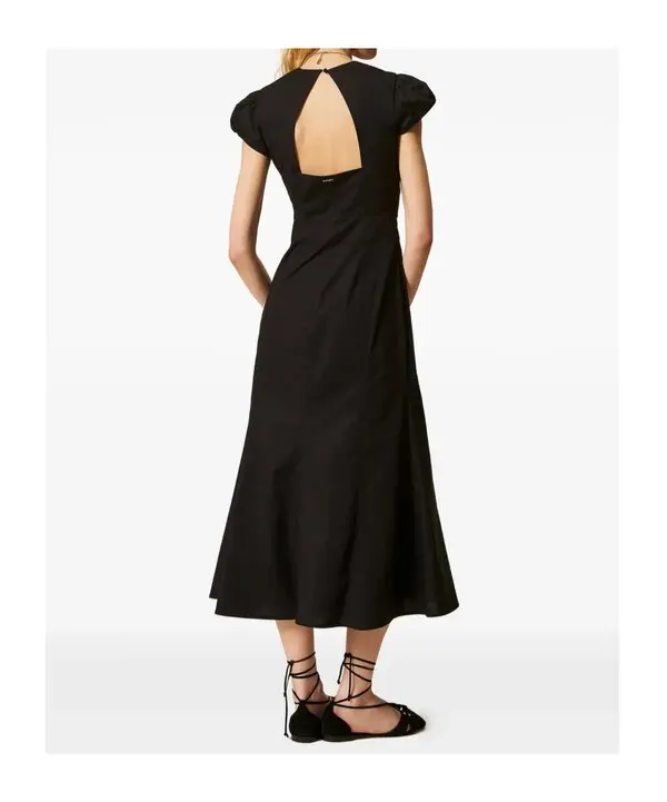 TWINSET V-neck Backless Long Dress