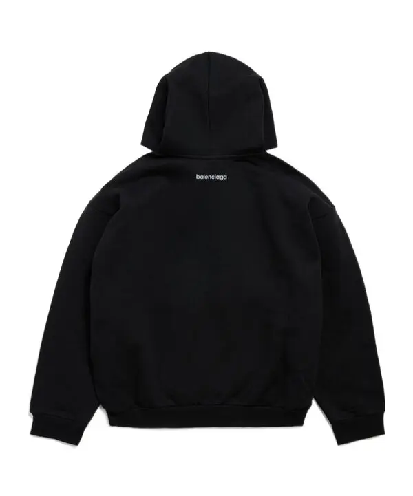 Balenciaga Medium Fit Hoodie With Printed Artwork