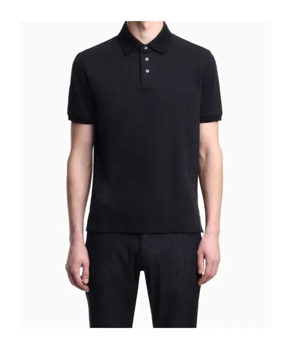 Emporio Armani Monogram Cotton Polo Shirt