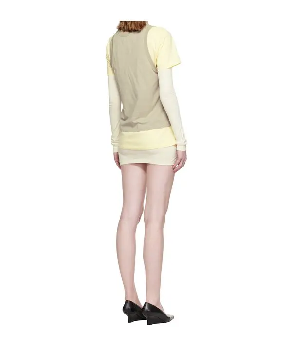 Wardrobe.NYC Colour-block Layered Mini Dress