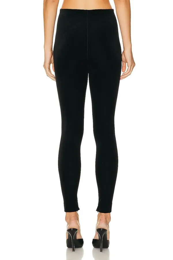 Wardrobe.NYC Stretch Velvet Leggings