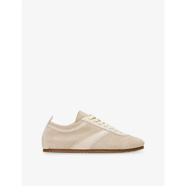 Steve Madden Jaye Suede Trainers - Cream