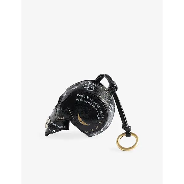Zadig&Voltaire The Big Skull Leather Keyring