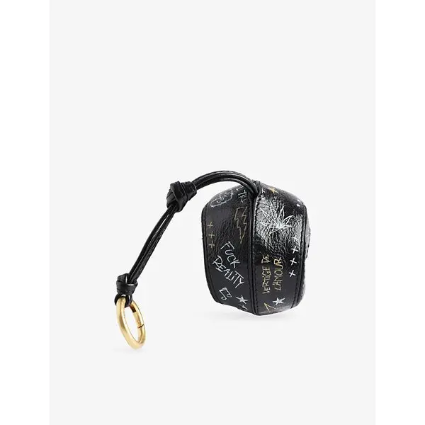 Zadig&Voltaire The Big Skull Leather Keyring