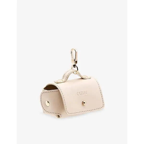 CAFIDE Jala Vegan-leather Poop Bag Holder - Beige