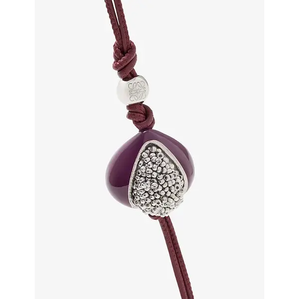 Loewe Fig Brass And Enamel Bag Charm