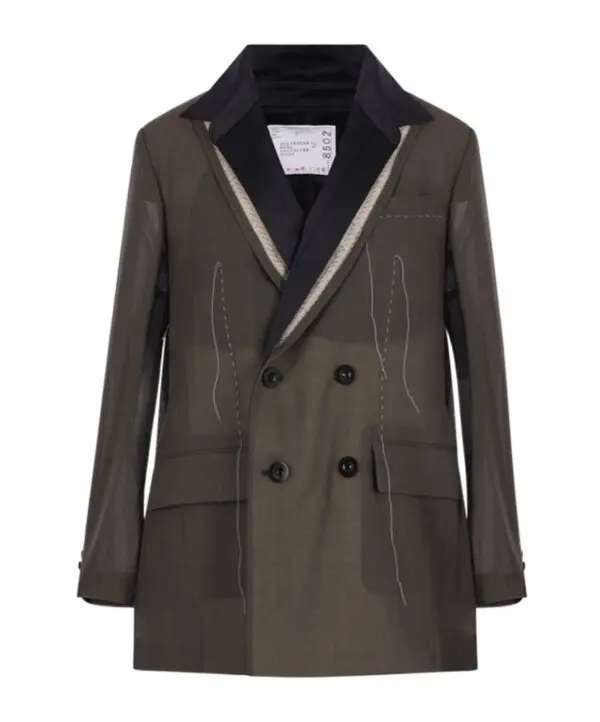 Sacai Double-breasted Suit Jacket