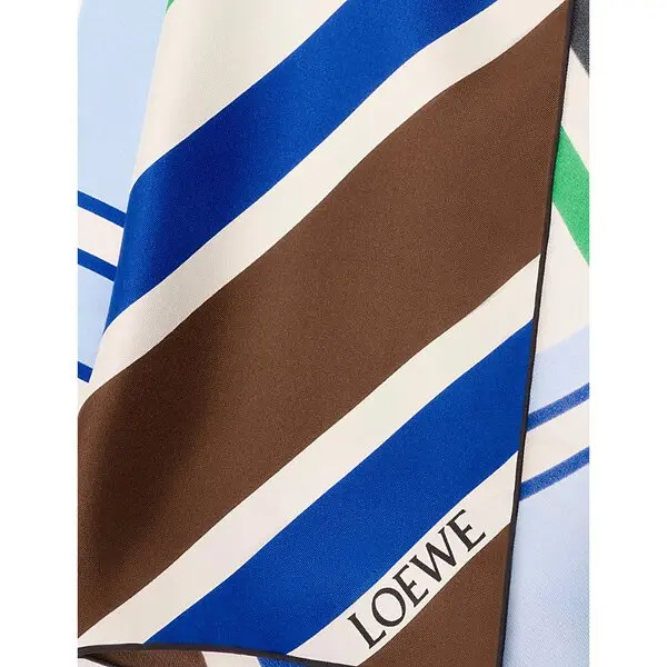 Loewe Artwork-print Silk Scarf