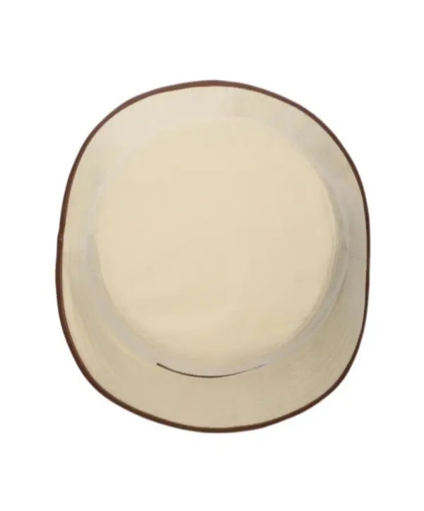 Burberry Gabardine Bucket Hat With Logo Appliqu