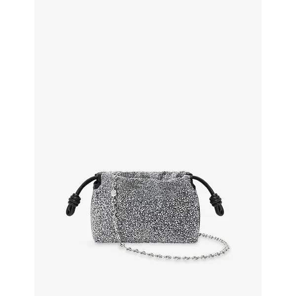 Loewe Flamenco Beads Mini Purse - Black/silver