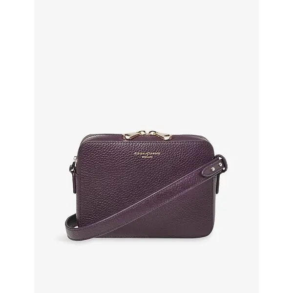 ASPINAL OF LONDON Camera Grained Leather Cross-body Bag - Fig