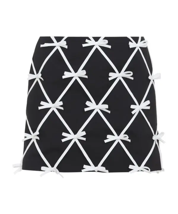Moschino Bow Mini Skirt - Black