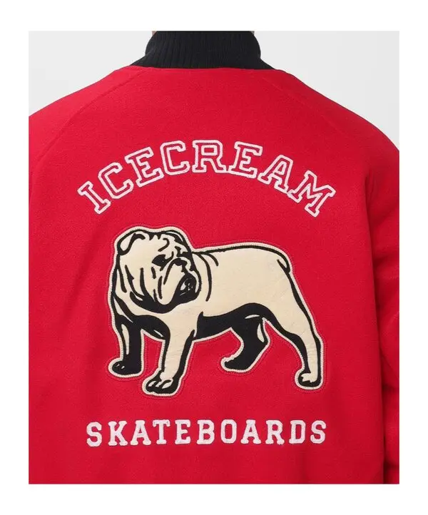 ICECREAM Embroidered Bulldog Long Sleeve Jacket