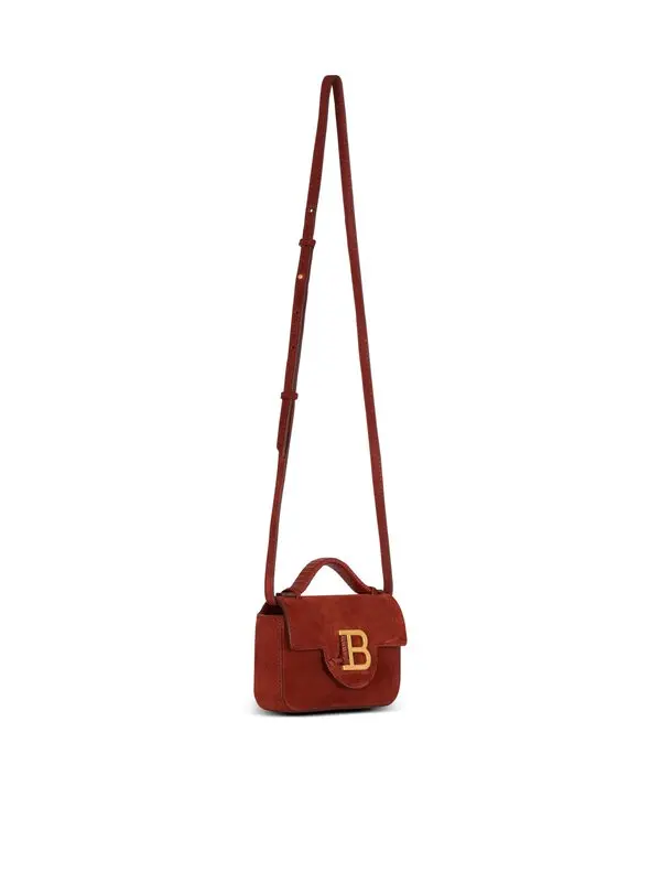 Balmain Suede B-buzz 17 Mini Bag