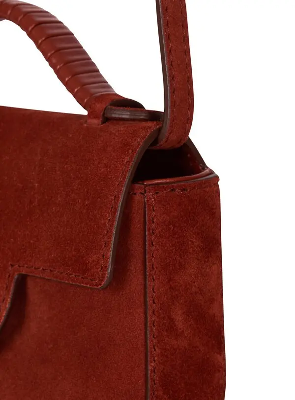 Balmain Suede B-buzz 17 Mini Bag
