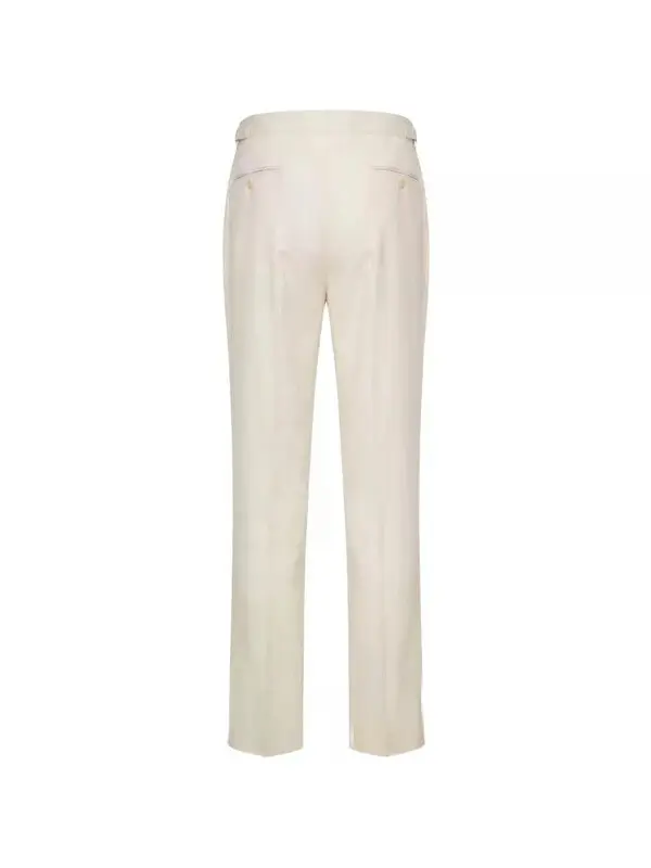 FRANZESE COLLECTION Pleated Side-adjuster Trousers