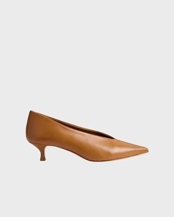 Le Monde Beryl Heels Babouche Kitten - Camel