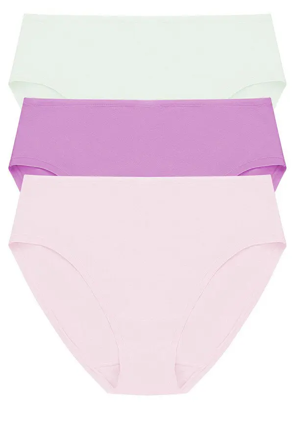 Natori Bliss Bare Cotton Hipster 3-pack - Red