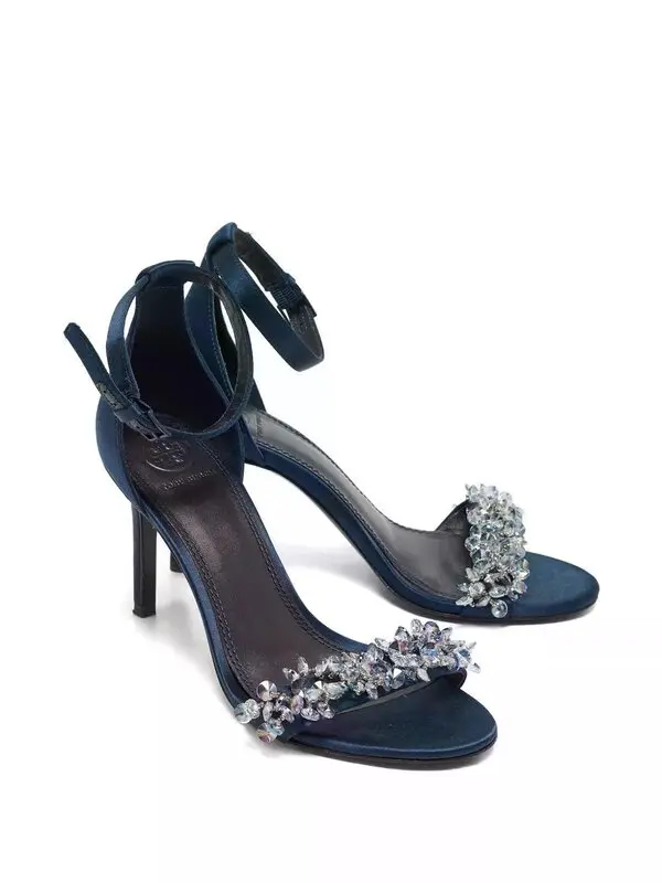 Tory Burch 110mm Satin Crystal Embellishment Sandals