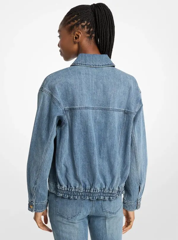 Michael Kors Denim Zip-up Jacket