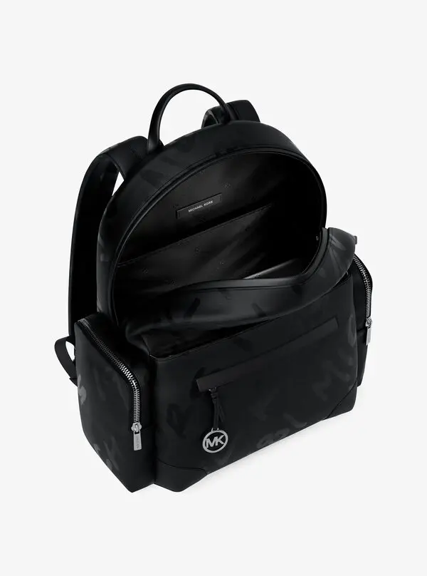 Michael Kors Prescott Large Printed Nylon Backpack