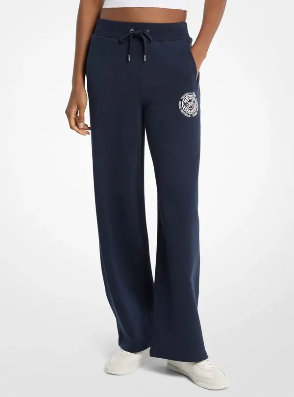 Michael Kors Knit Wide Leg Pants - Blue