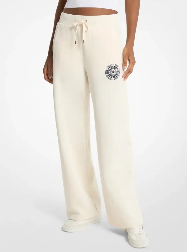 Michael Kors Knit Wide Leg Pants - Natural