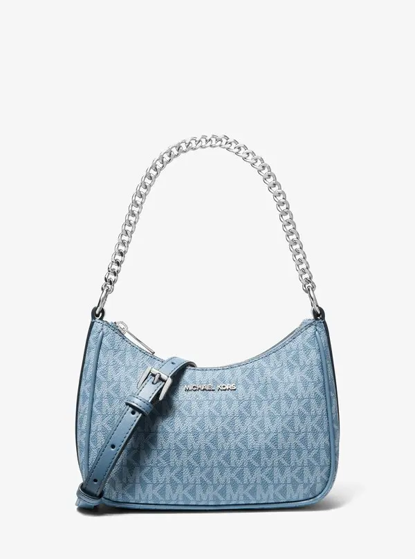 Michael Kors Jet Set Travel Small Signature Logo Convertible Pochette