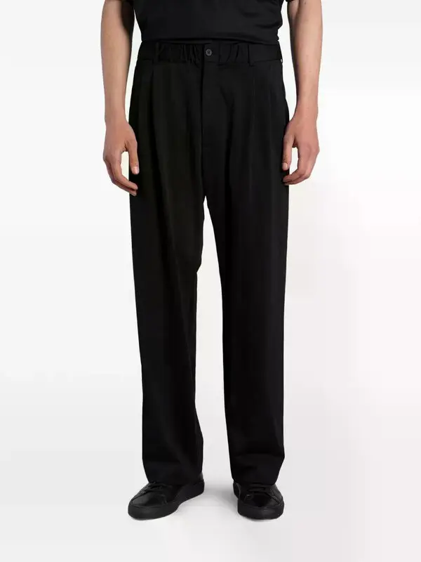 KANEMASA PHIL Pleated Elasticated-waist Trousers