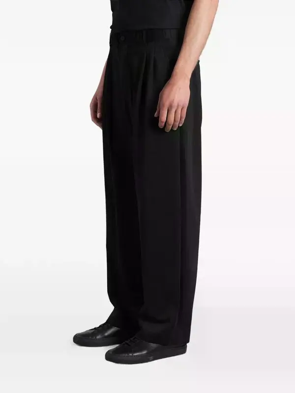 KANEMASA PHIL Pleated Elasticated-waist Trousers