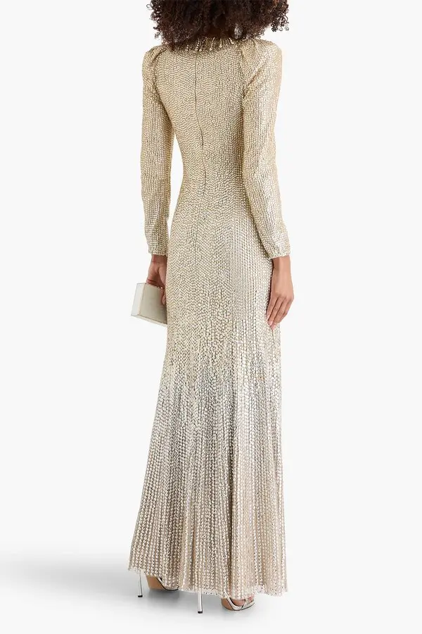 Jenny Packham Embellished Tulle Gown