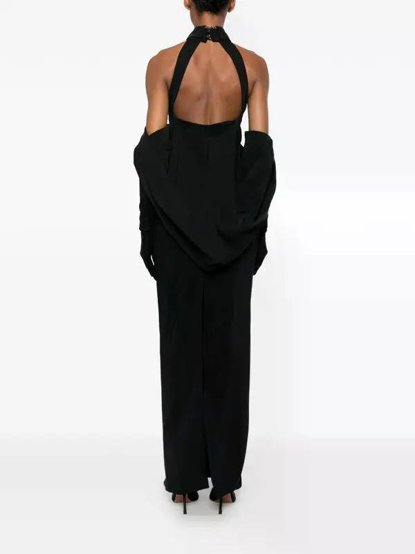 MITILIANE COUTURE Embellished Halterneck Maxi Dress