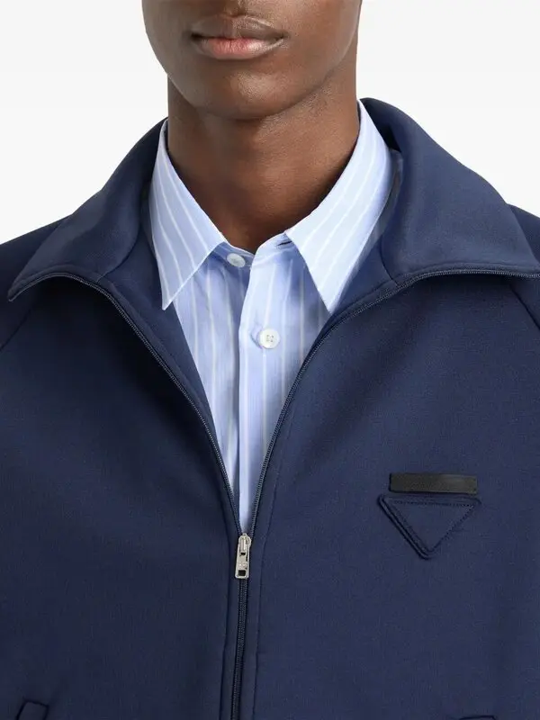 Prada Zippered Technical Fabric Jacket