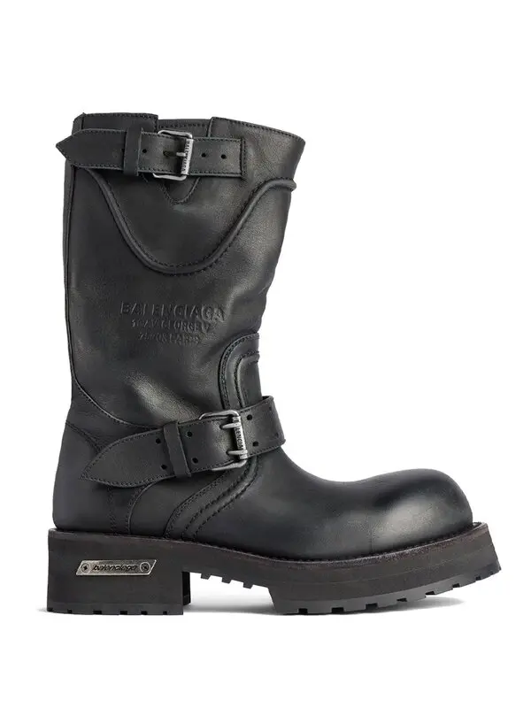 Balenciaga Leather Venom Boots - Black