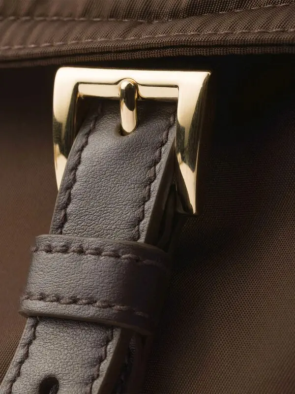Prada Medium Re-nylon Shoulder Bag - Brown